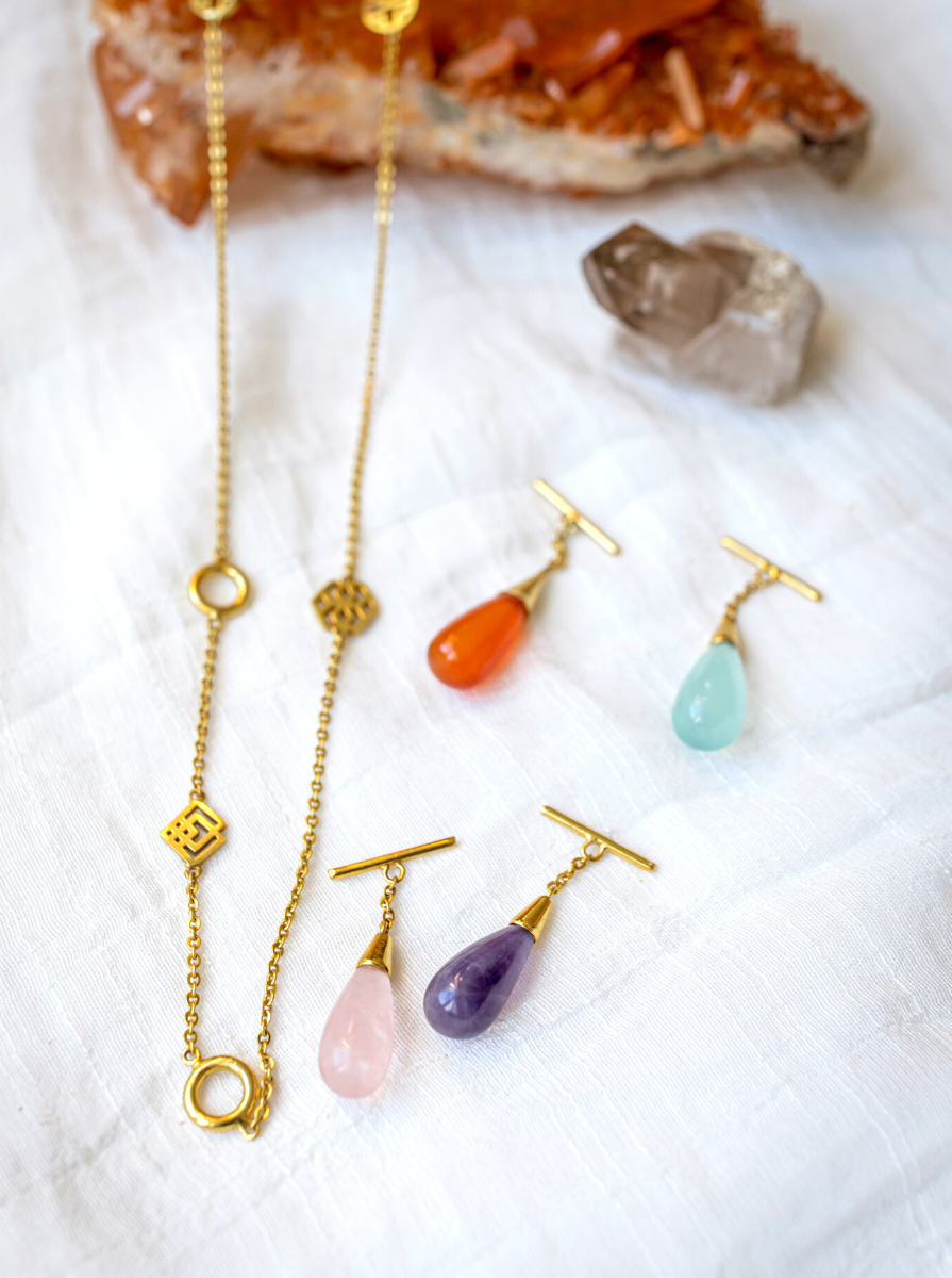 infinity gemstone necklace – Fifth Origins