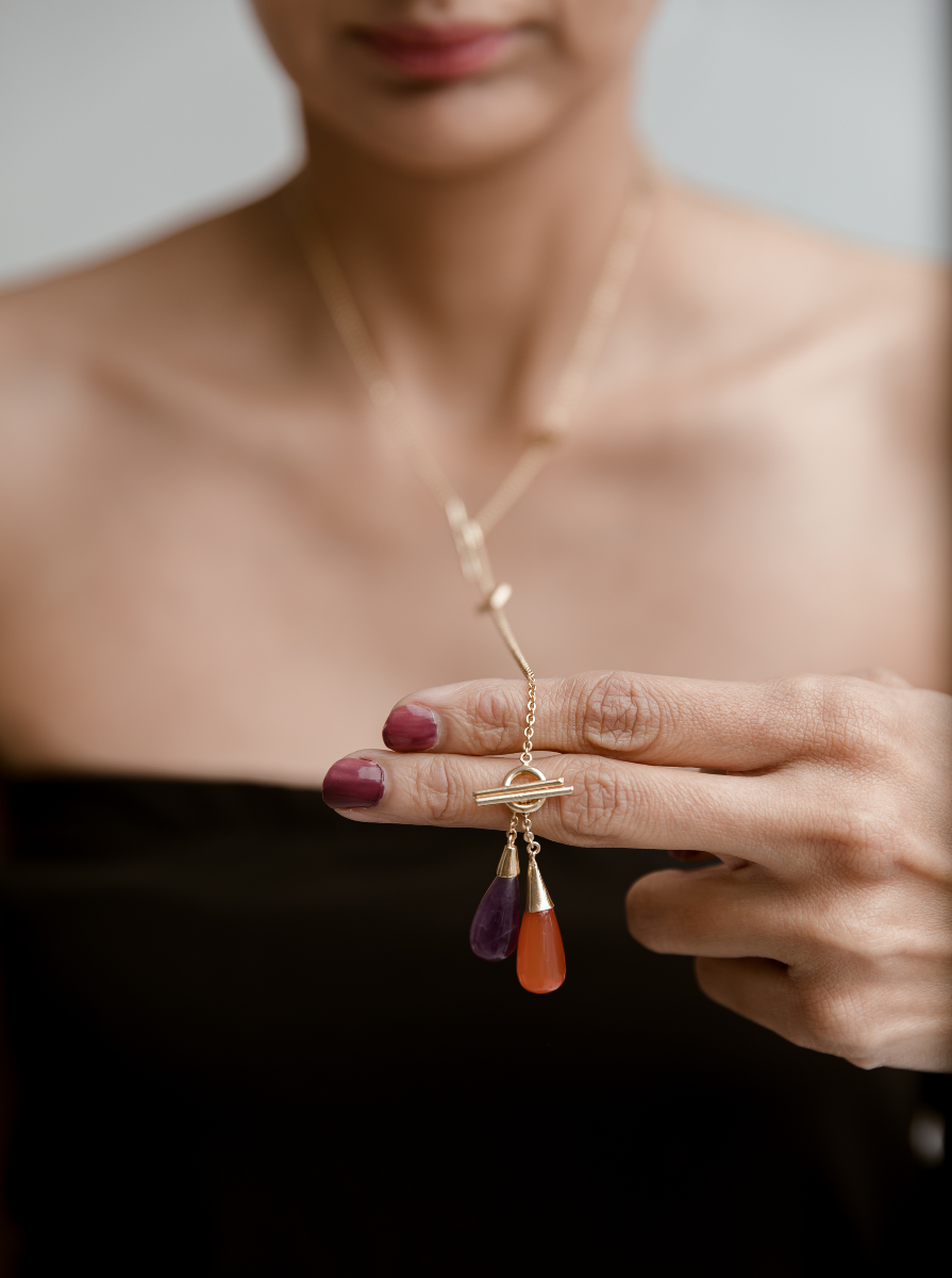 infinity gemstone necklace – Fifth Origins