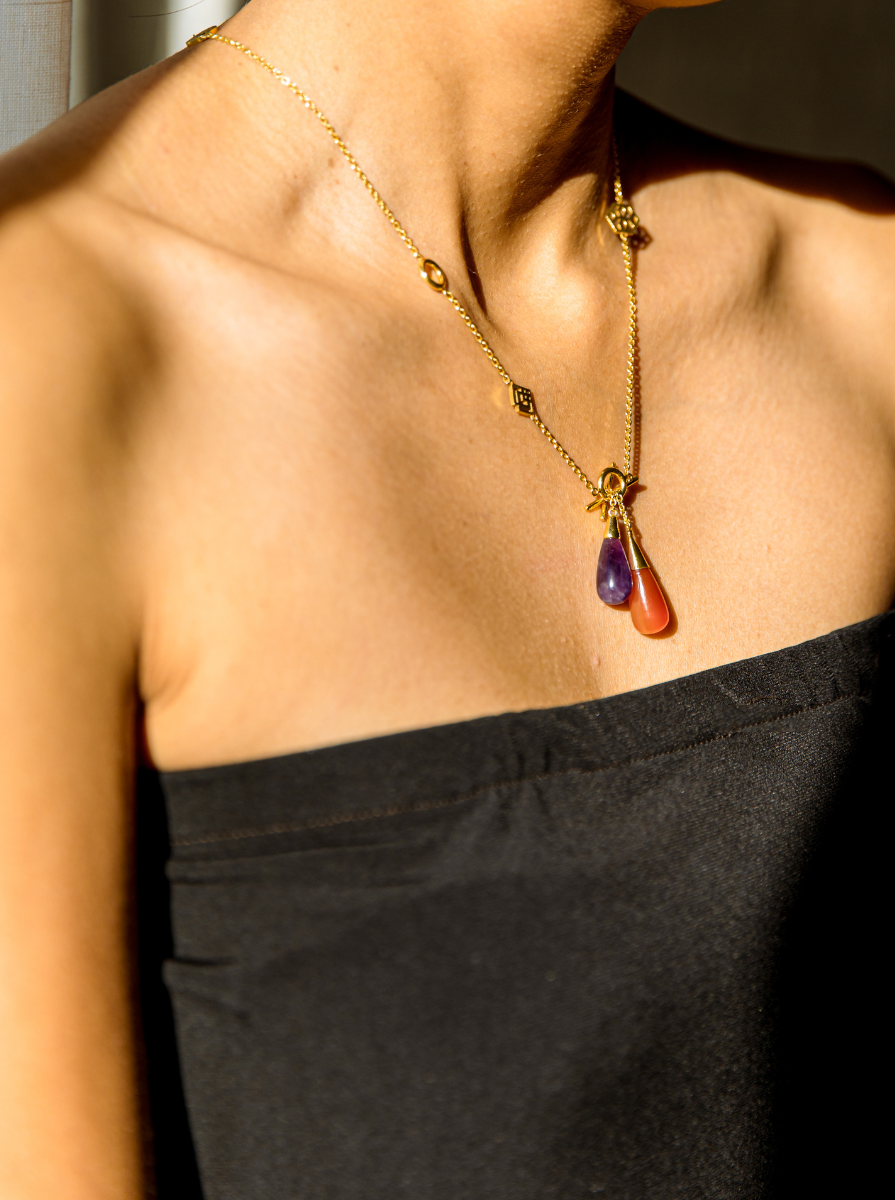 infinity gemstone necklace – Fifth Origins