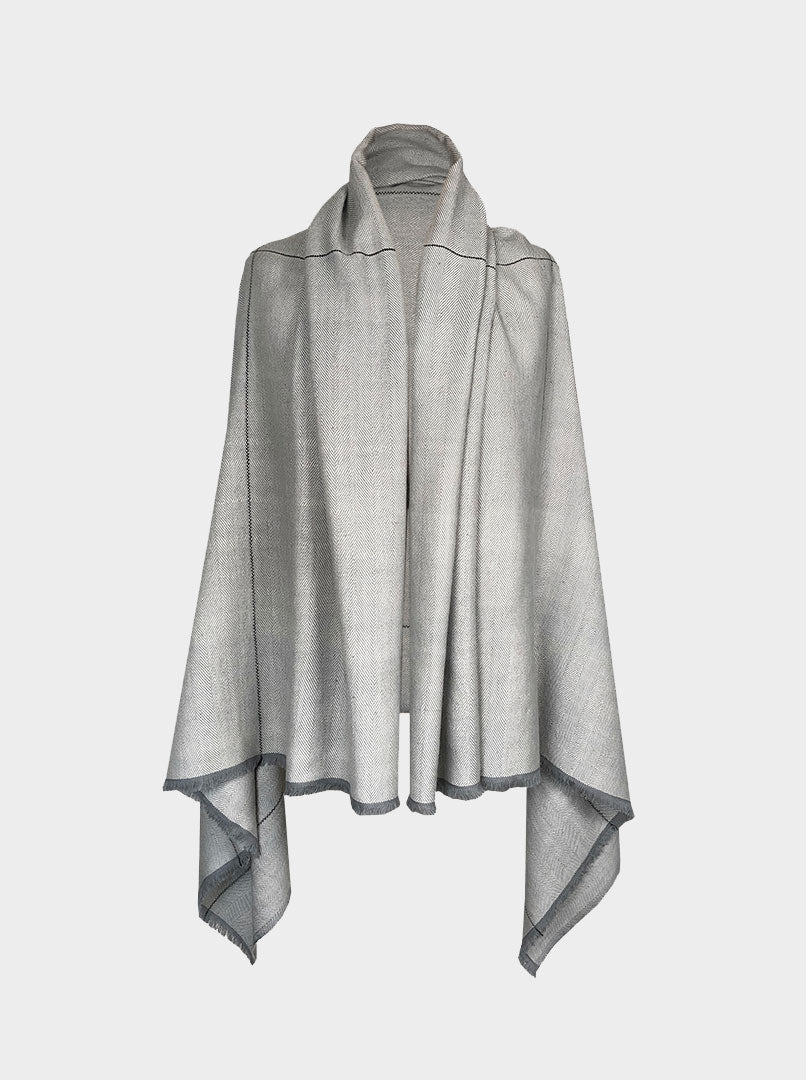 Cape Infinity Lite Silver Cape Wrap – Fifth Origins